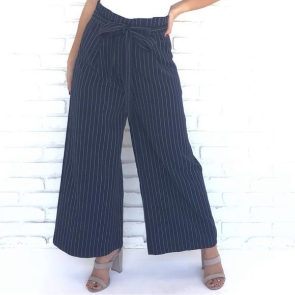 Dainty Hooligan | Pants & Jumpsuits | Dainty Hooligan Navy Pinstripe ...